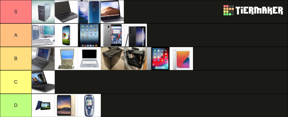 Electronic Devices Tier List (Community Rankings) - TierMaker