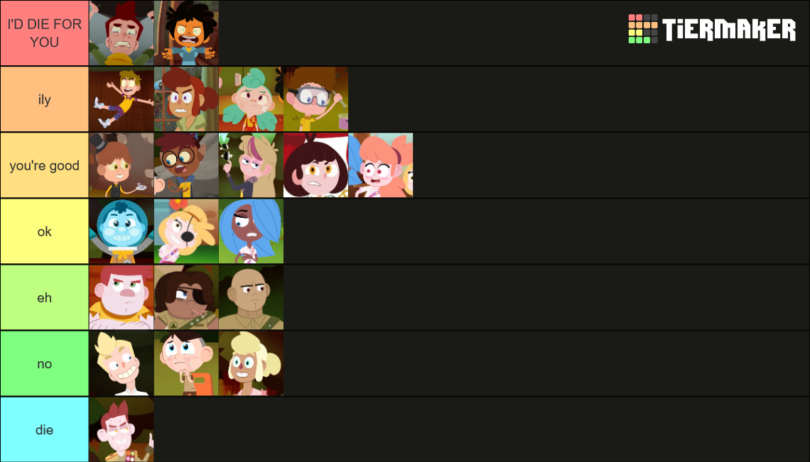Camp Camp Characters Tier List (Community Rankings) - TierMaker