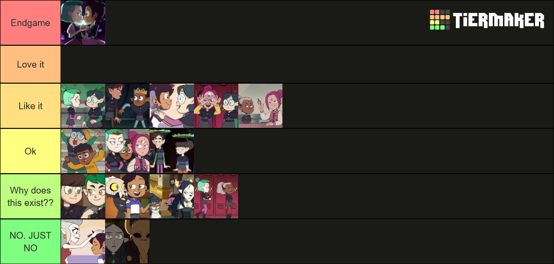 The owl house Ship Tier List (Community Rankings) - TierMaker