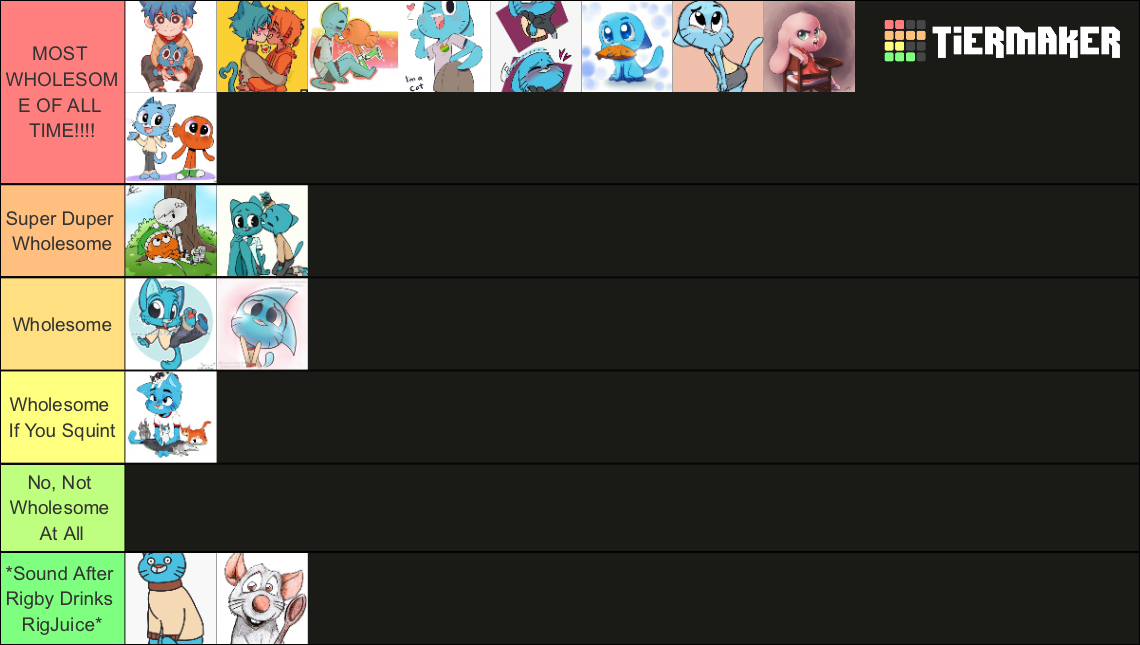 Wholesome Gumball Fanart Tier List (Community Rankings) - TierMaker