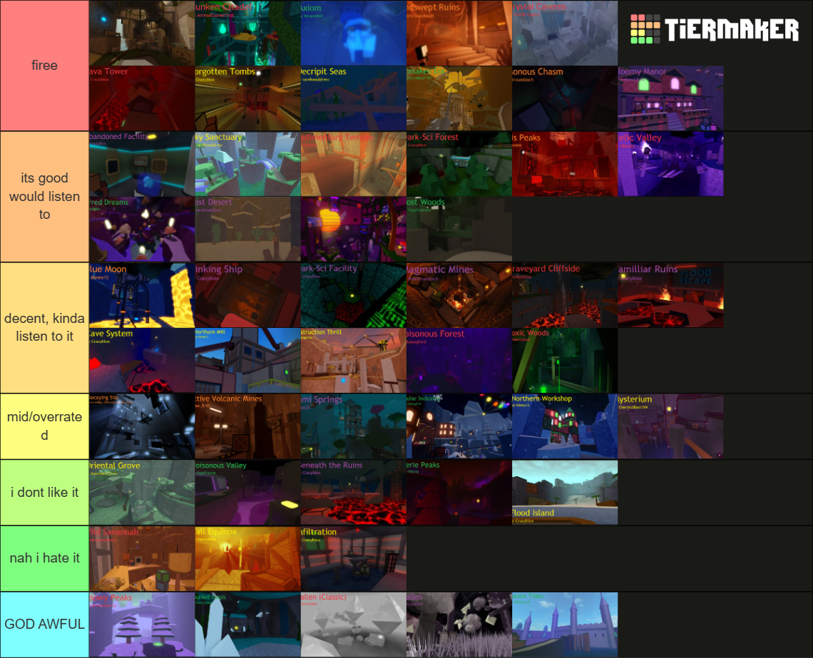 (Roblox) Flood Escape 2 Maps (as of May 2023) Tier List (Community ...