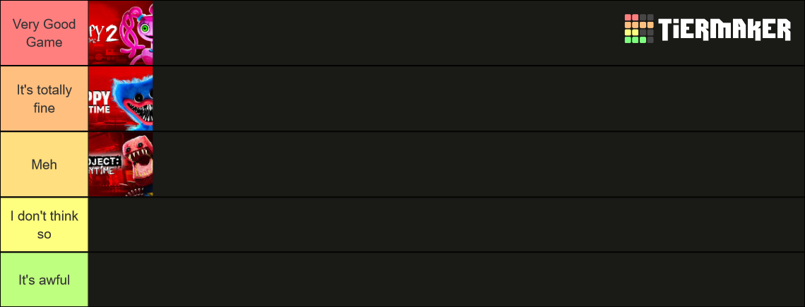 Poppy/Project playtime (games ) Tier List (Community Rankings) - TierMaker