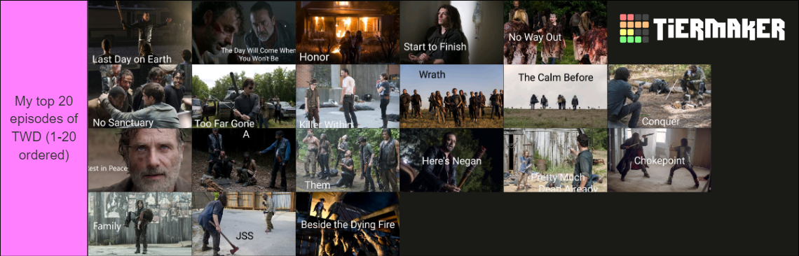 Every episode of AMC'S the walking dead Tier List (Community Rankings ...