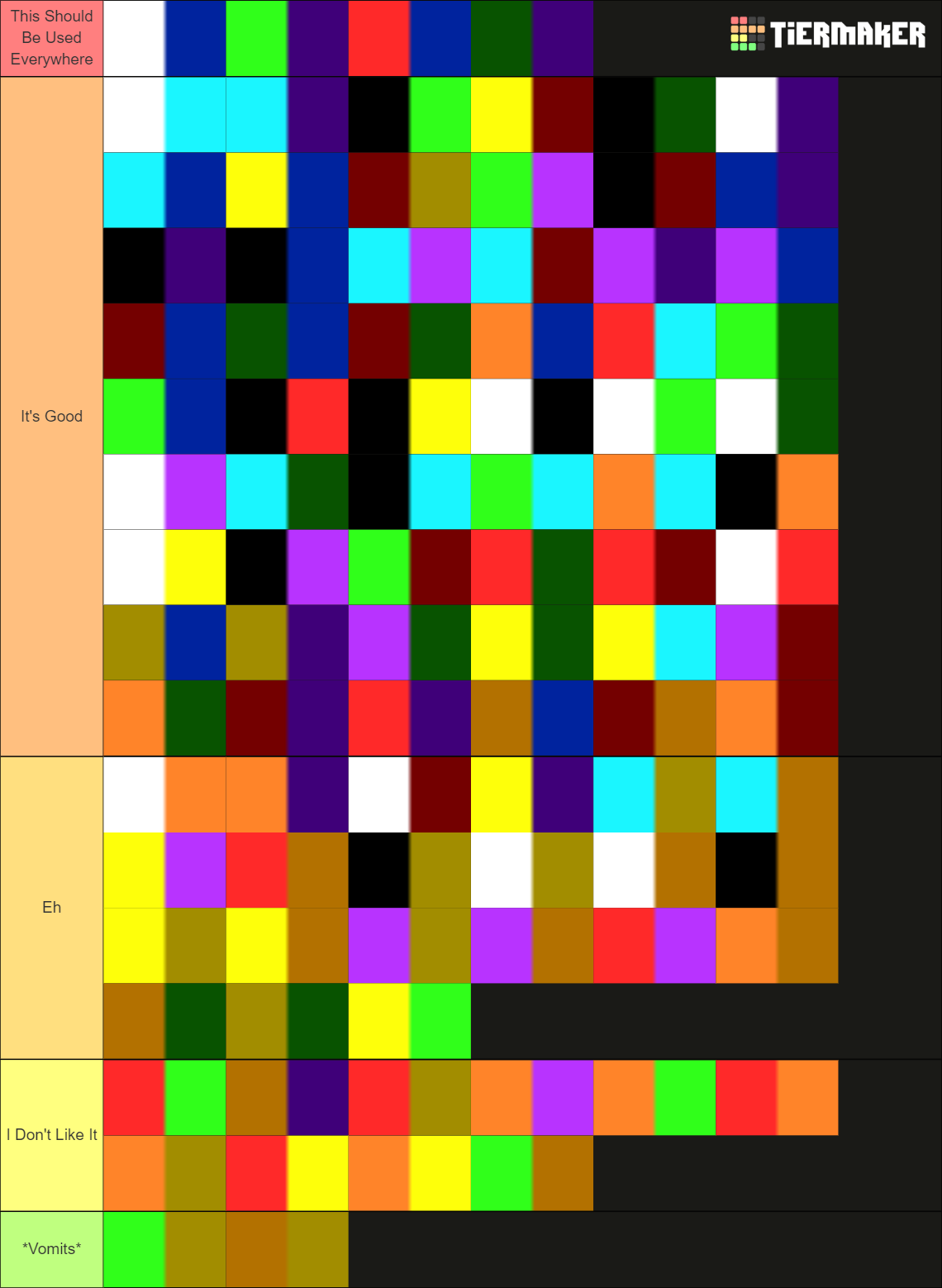 Duo Color Combinations Tier List (Community Rankings) - TierMaker