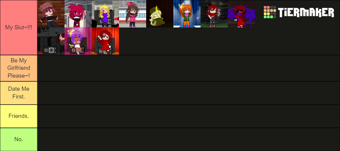 Ranking The GF's V2 Tier List (Community Rankings) - TierMaker