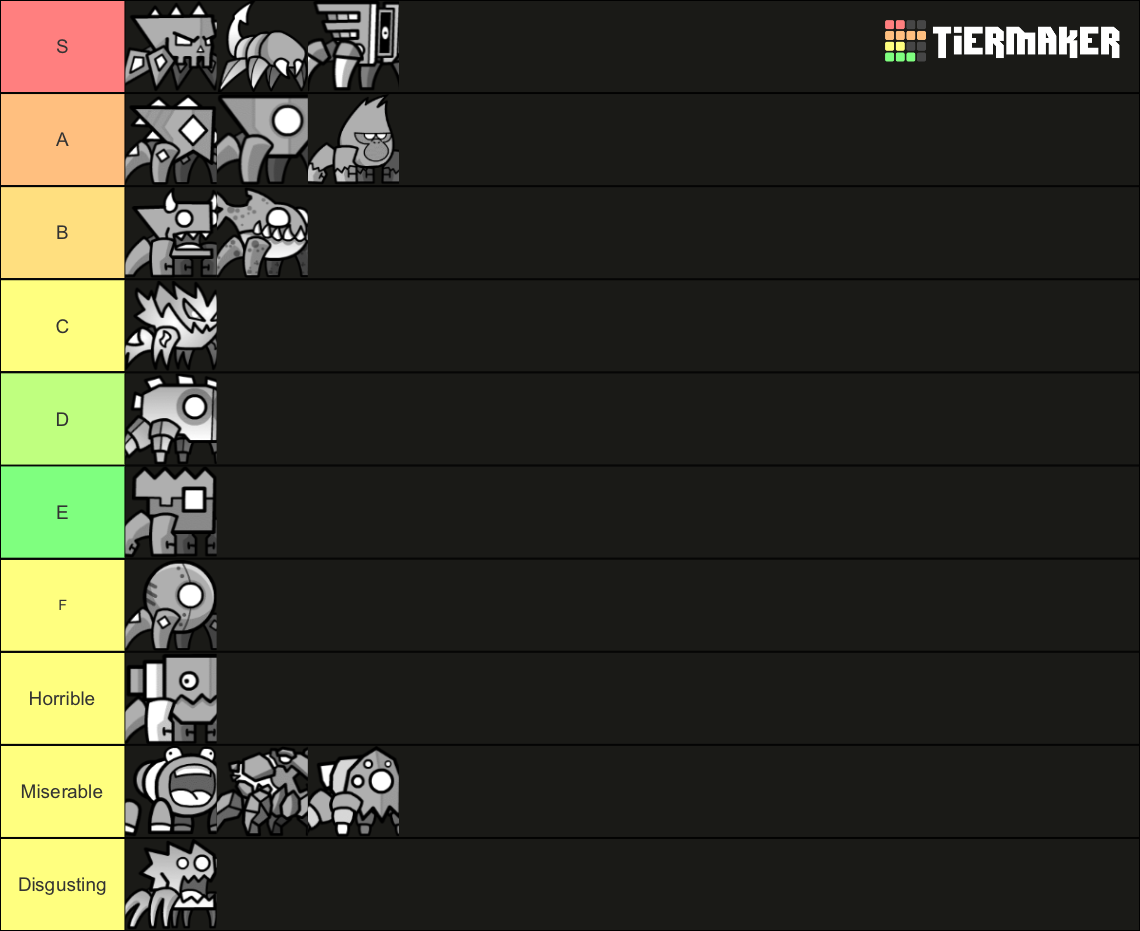 Geometry Dash Spiders Tier List (Community Rankings) - TierMaker