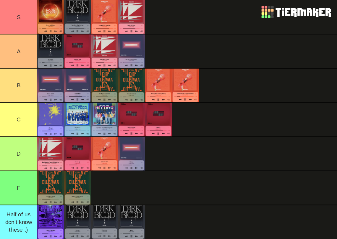 Enhypen Songs Tier List (Community Rankings) - TierMaker