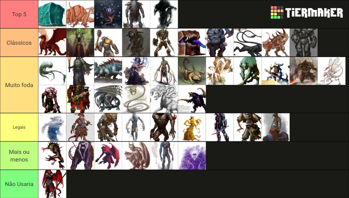Monstros D&D Tier List (Community Rankings) - TierMaker