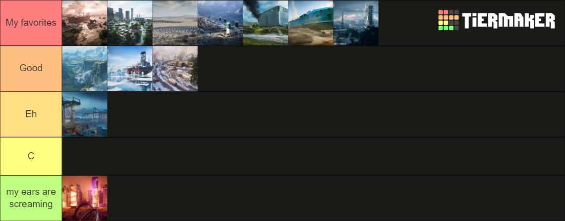 2042 maps ost's ranked Tier List (Community Rankings) - TierMaker