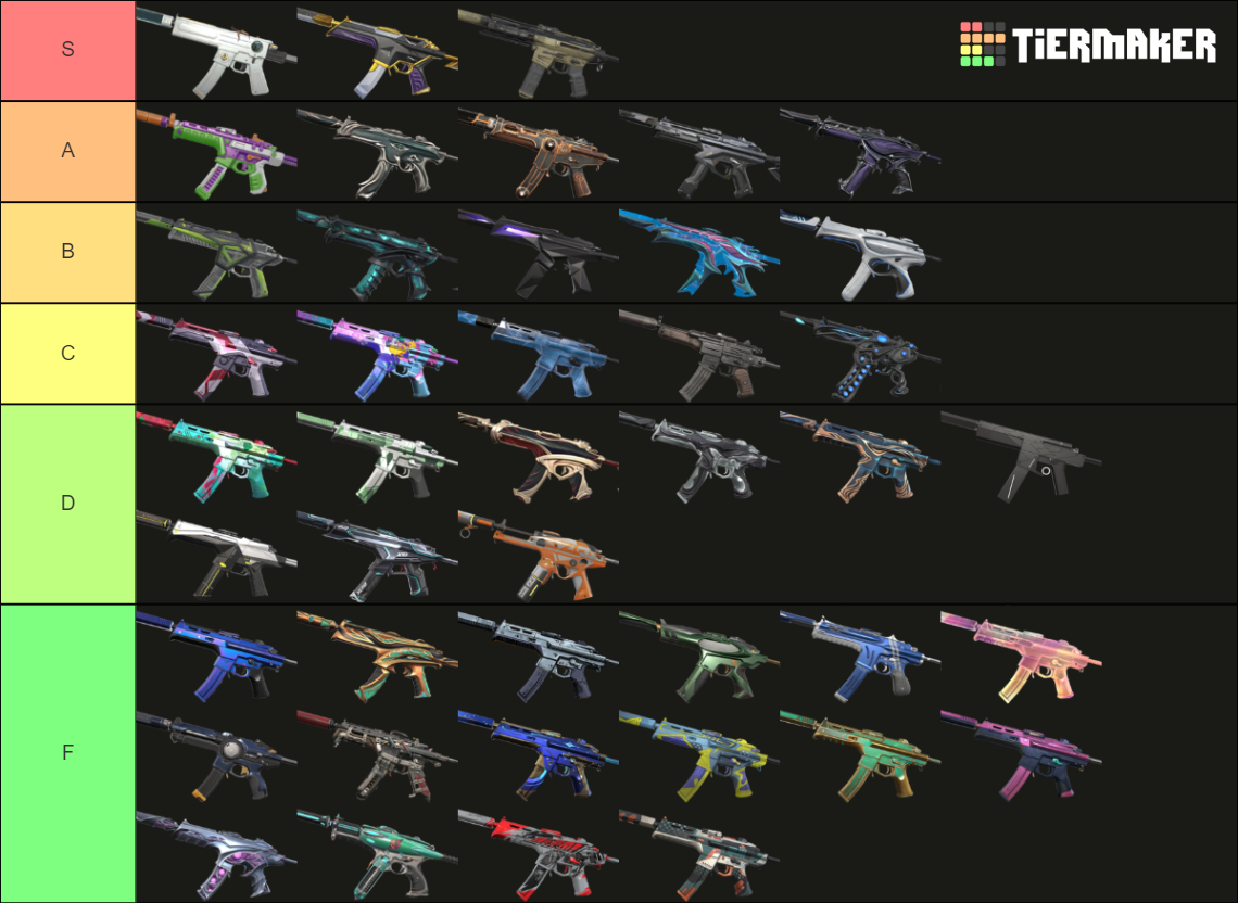 Valorant Spectre Skins (June 2023) Tier List (Community Rankings ...