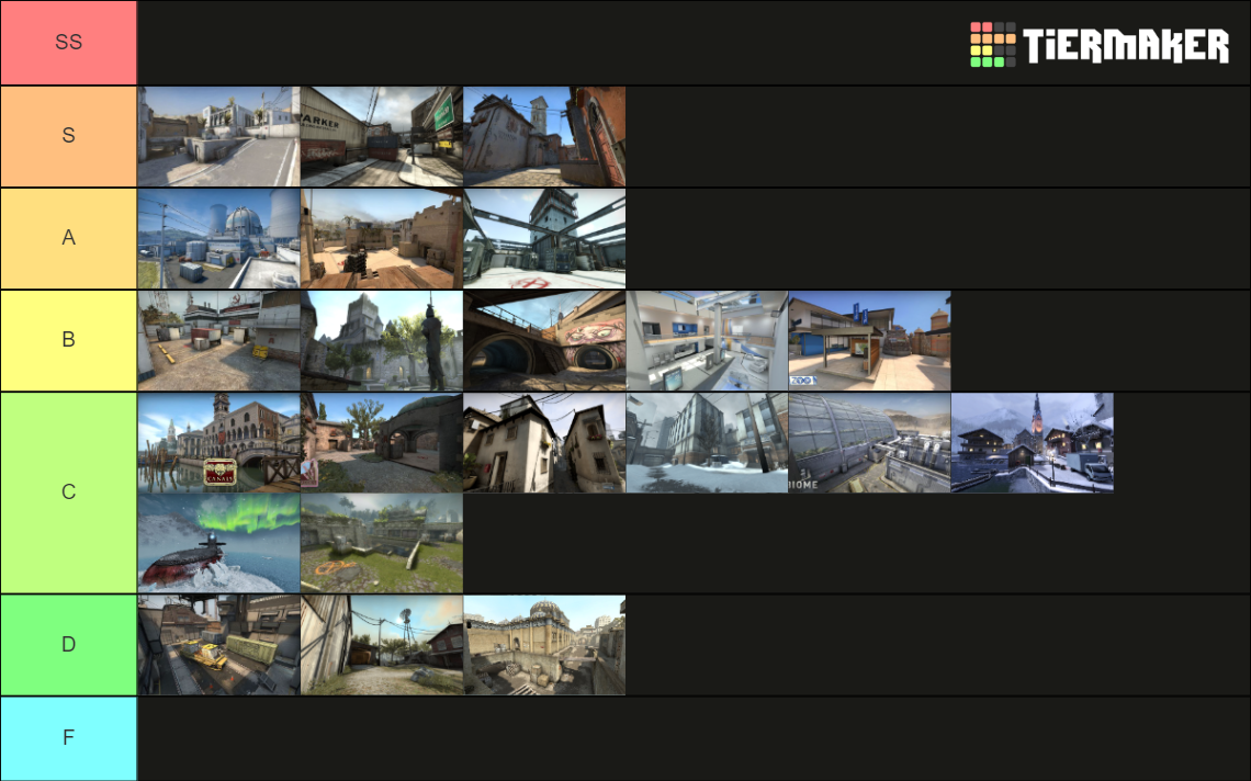 CSGO Maps Tier List (Community Rankings) - TierMaker