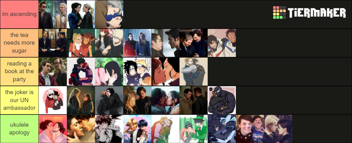 tumblr ships Tier List (Community Rankings) - TierMaker