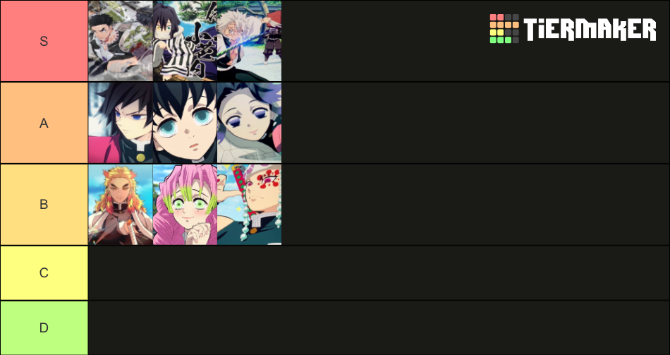 Demon Slayer Hashira ! Tier List (Community Rankings) - TierMaker