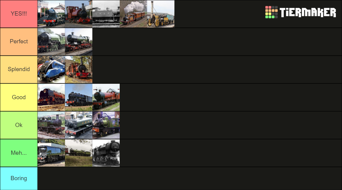 Legendary British Steam Engines Tier List (Community Rankings) - TierMaker