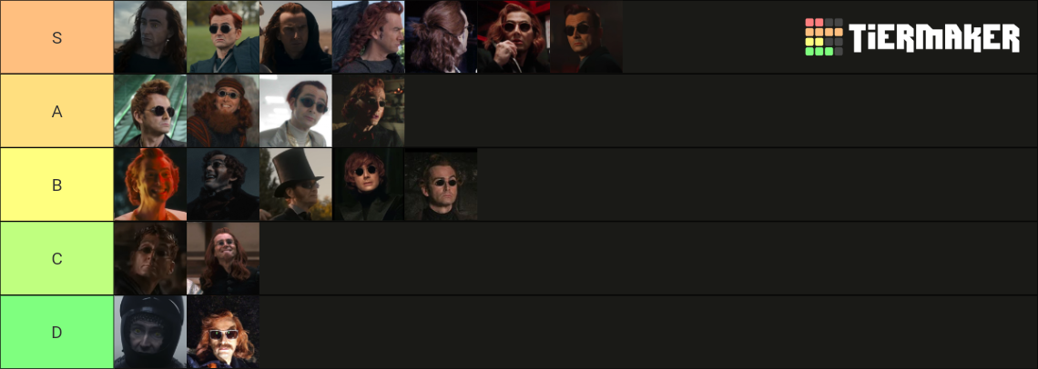 Crowley Hairstyles (GO S1 + 2) Tier List (Community Rankings) - TierMaker