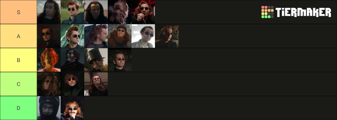 Crowley Hairstyles (GO S1 + 2) Tier List (Community Rankings) - TierMaker