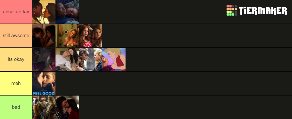 Lesbian Tier List Community Rankings Tiermaker