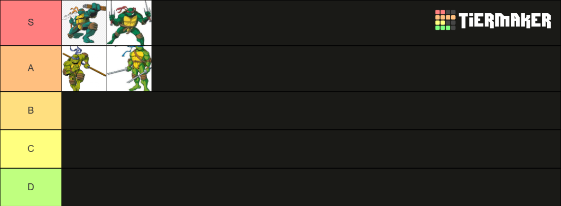 Teenage mutant ninja turtles Tier List (Community Rankings) - TierMaker