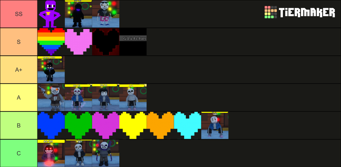 UTT:MM again- Tier List (Community Rankings) - TierMaker