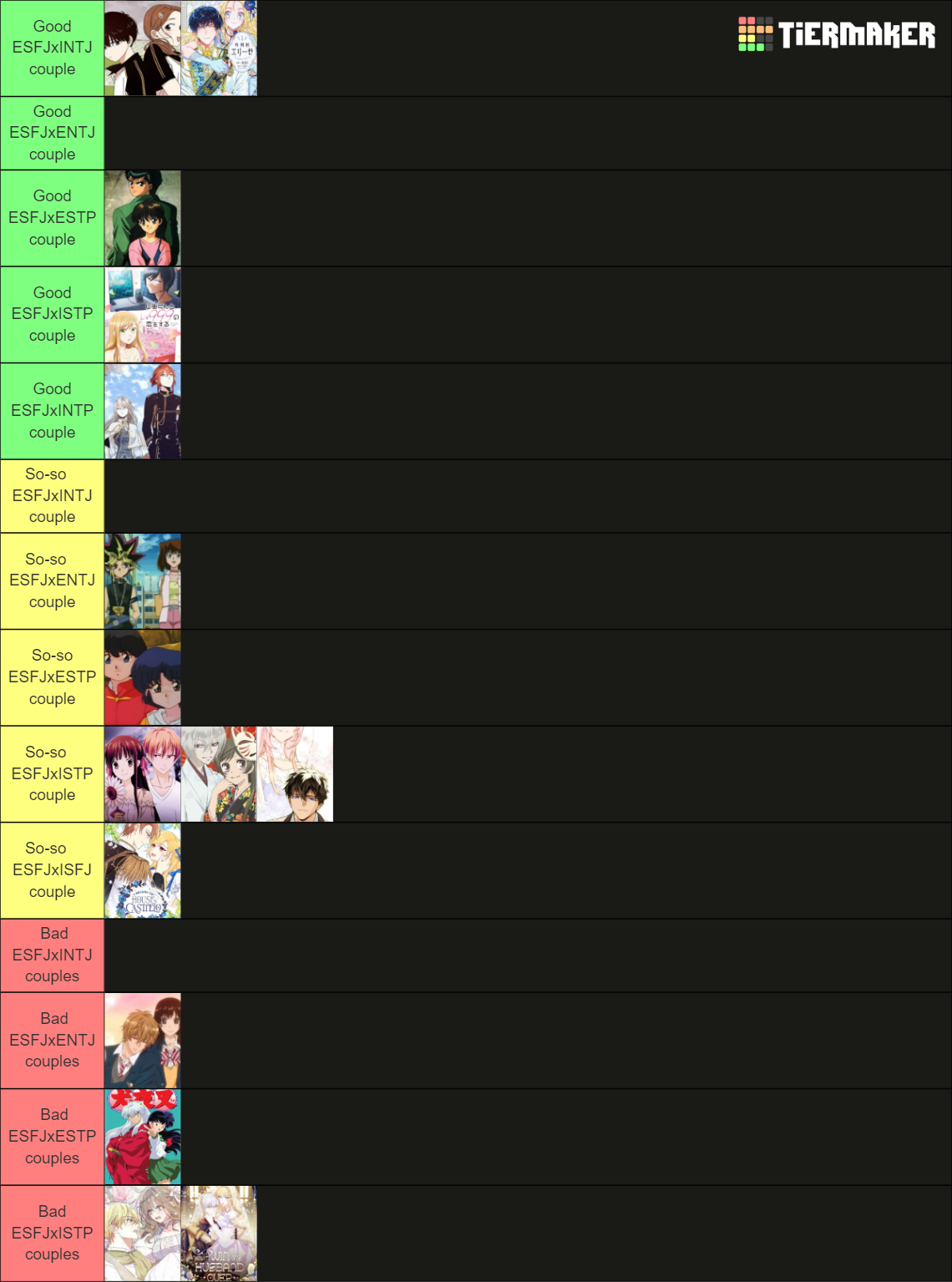ESFJ female characters dating (Analysis) Tier List (Community Rankings ...