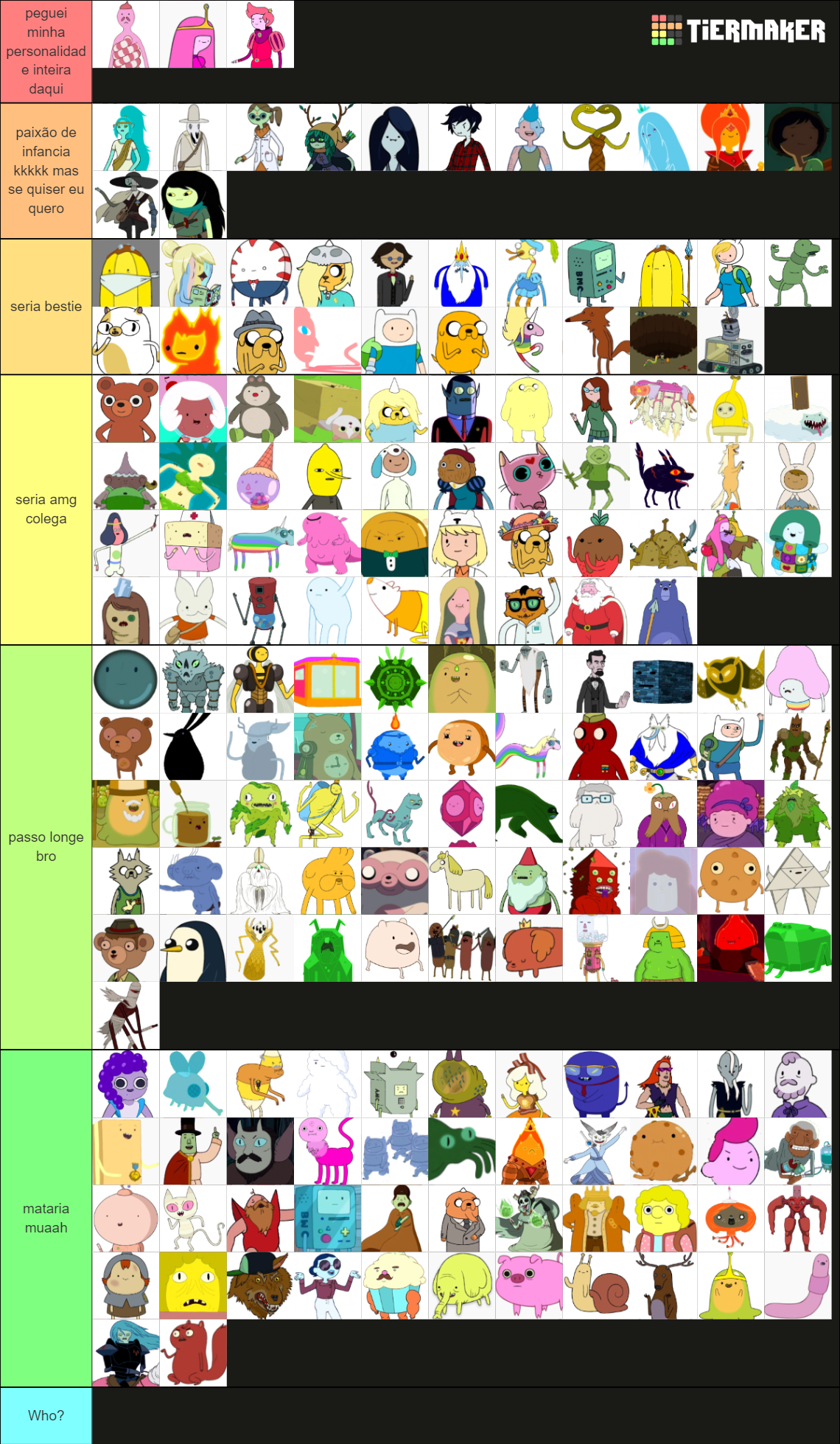 Nearly Every Adventure Time Character Tier List (Community Rankings ...