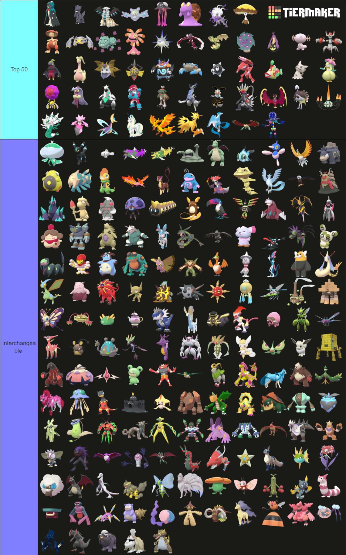 all gen 1 to 9 shiny pokemon Tier List (Community Rankings) - TierMaker
