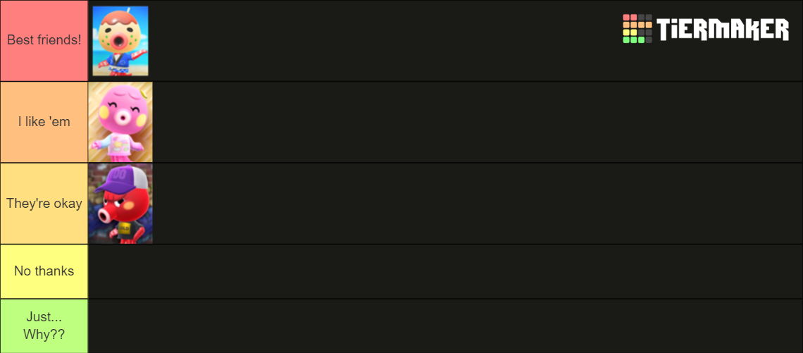 Animal Crossing NH - Octopuses Tier List (Community Rankings) - TierMaker