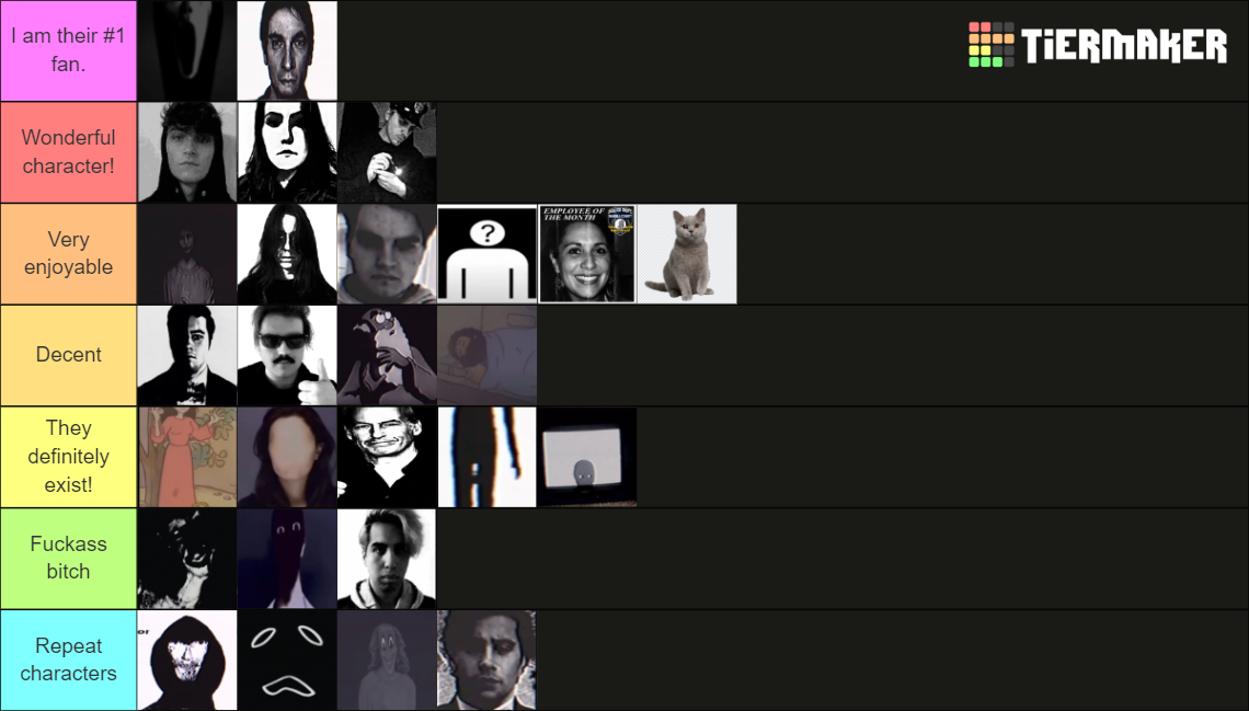 The Mandela Catalogue (PRETTY MUCH ALL CHARACTERS) Tier List (Community ...