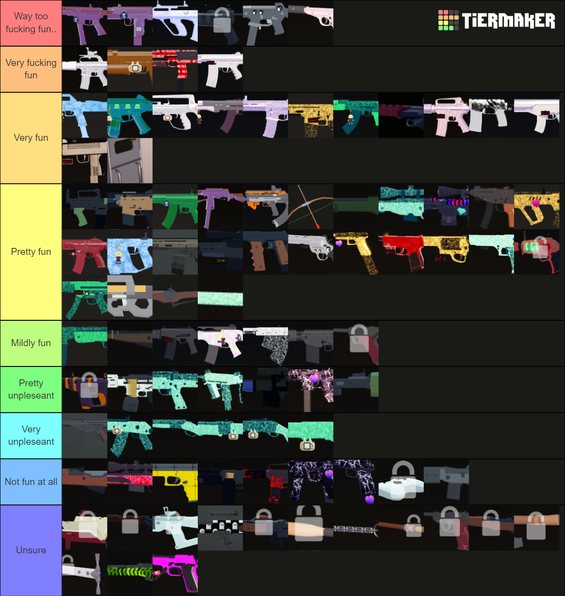 Bad Business weapons Tier List (Community Rankings) - TierMaker
