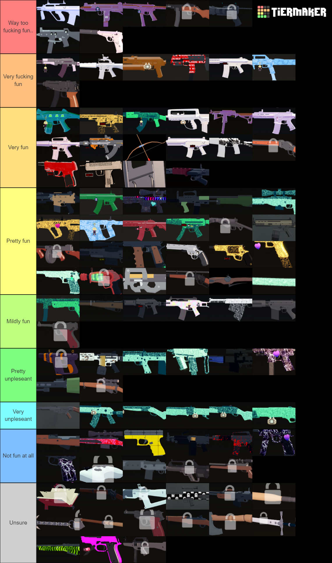 Bad Business weapons Tier List (Community Rankings) - TierMaker