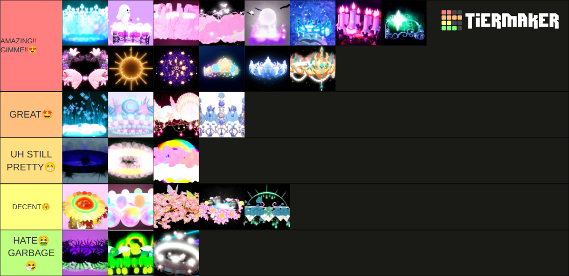 😇Royale High Halos😇 Tier List (Community Rankings) - TierMaker