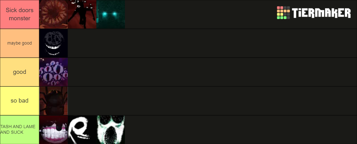 Roblox DOORS 👁️ Monsters Tier List (Community Rankings) - TierMaker