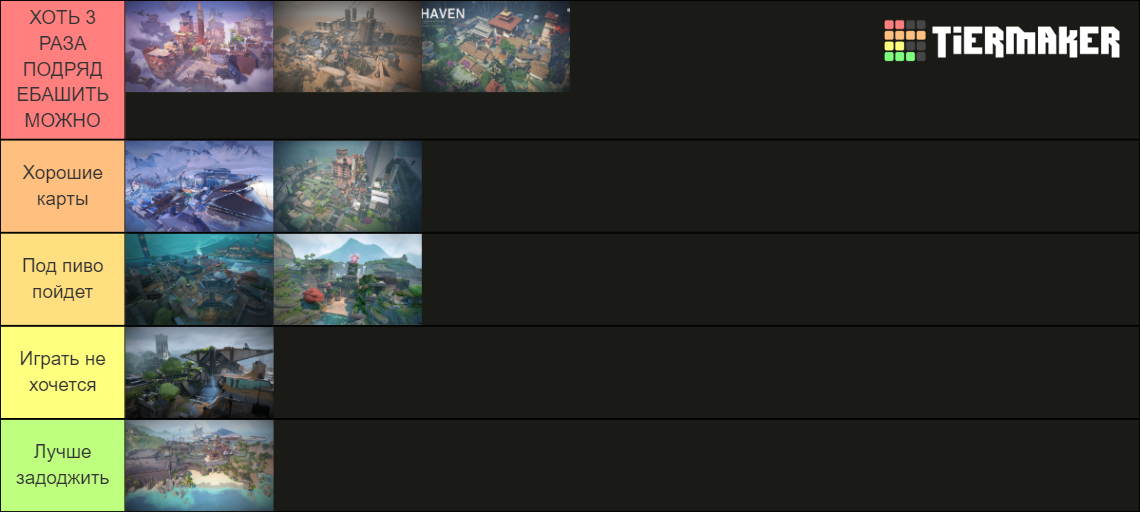 Valorant maps (up to Lotus) Tier List (Community Rankings) - TierMaker
