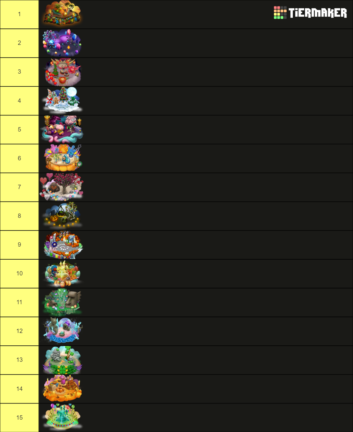MSM Seasonal Island Skins Tier List (Community Rankings) - TierMaker