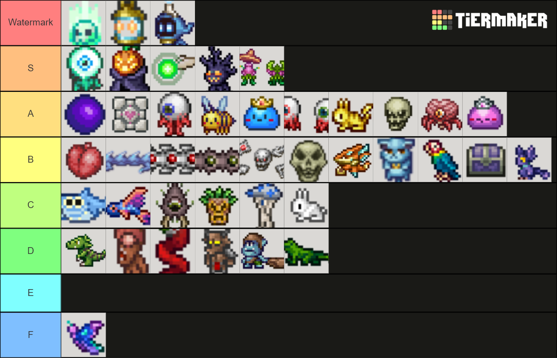 Terraria Pets Tier List (Community Rankings) - TierMaker