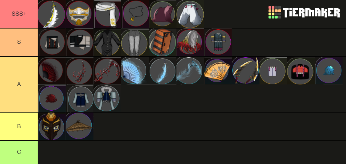 TRADING PROJECT SLAYERS Tier List (Community Rankings) - TierMaker