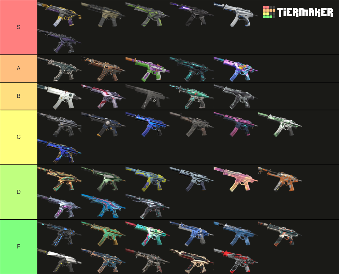 Valorant Spectre Skins (June 2023) Tier List (Community Rankings ...