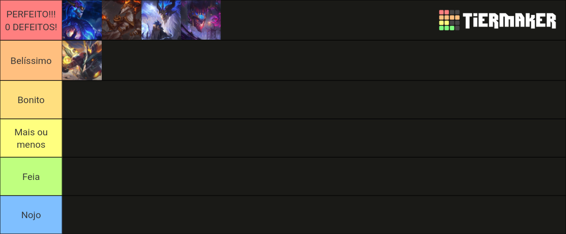 Aurelion sol All Skins Tier List (Community Rankings) - TierMaker