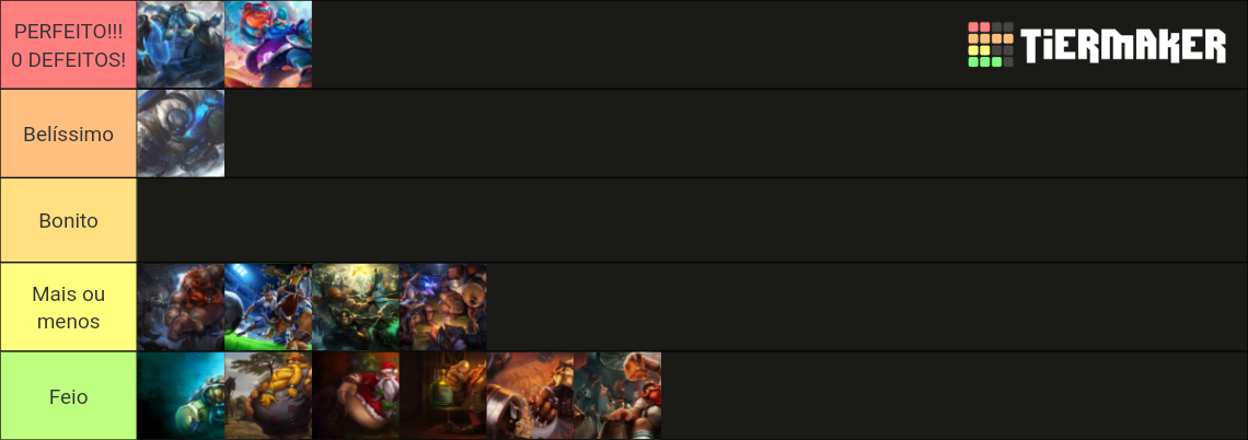 Lol skin gragas Tier List (Community Rankings) - TierMaker