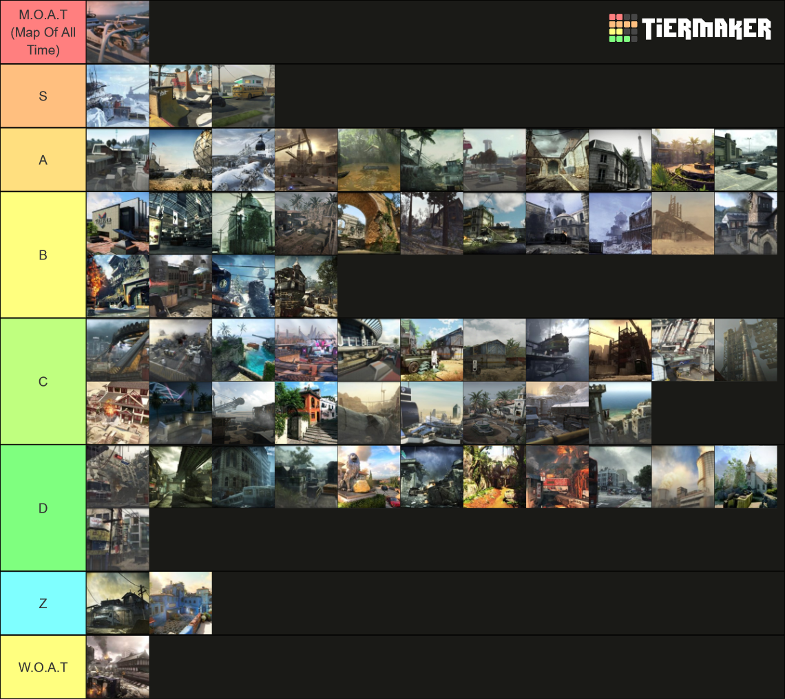 COD MAPS Tier List (Community Rankings) - TierMaker