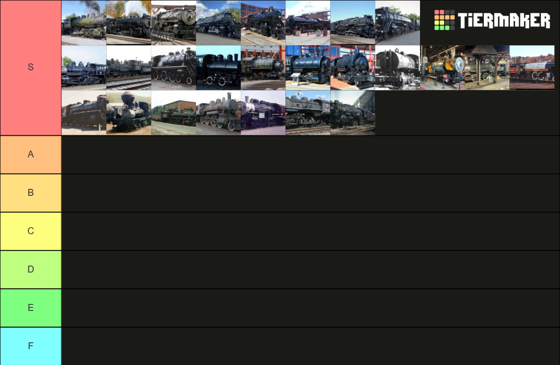 Steamtown Steam Engines Tier List (Community Rankings) - TierMaker