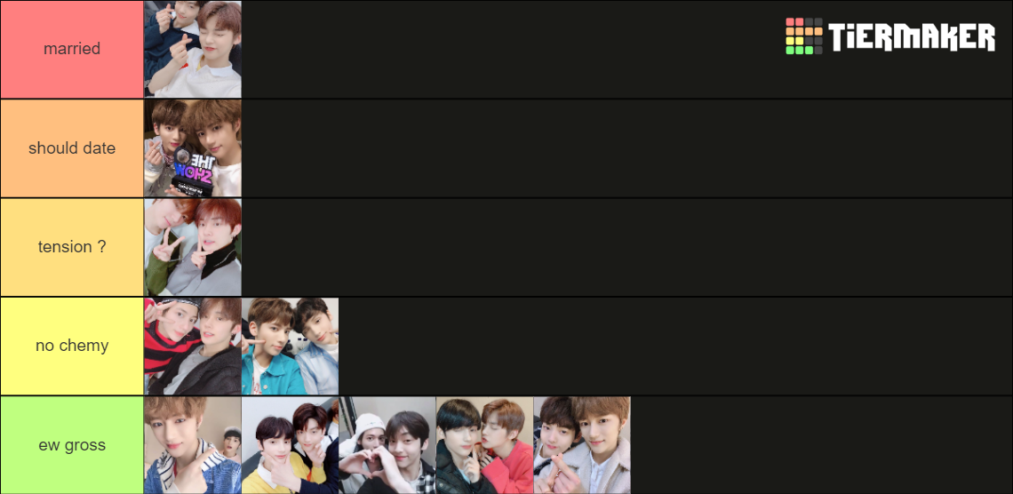 Txt ships Tier List (Community Rankings) - TierMaker