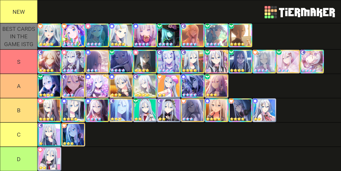 kanade cards Tier List (Community Rankings) - TierMaker