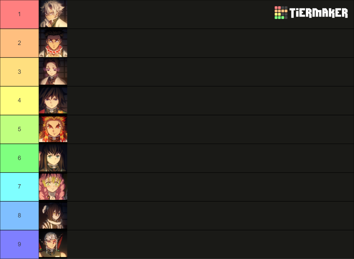 Demon Slayer Hashira Tier List (Community Rankings) - TierMaker