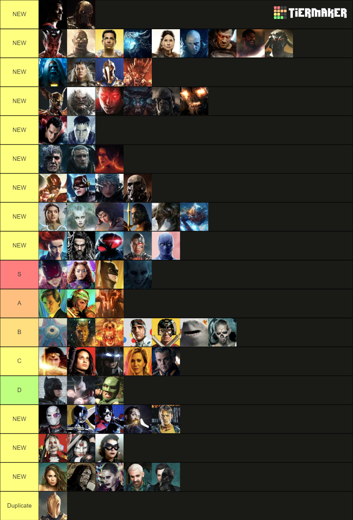 DC Extended Universe Power Rankings Tier List (Community Rankings ...