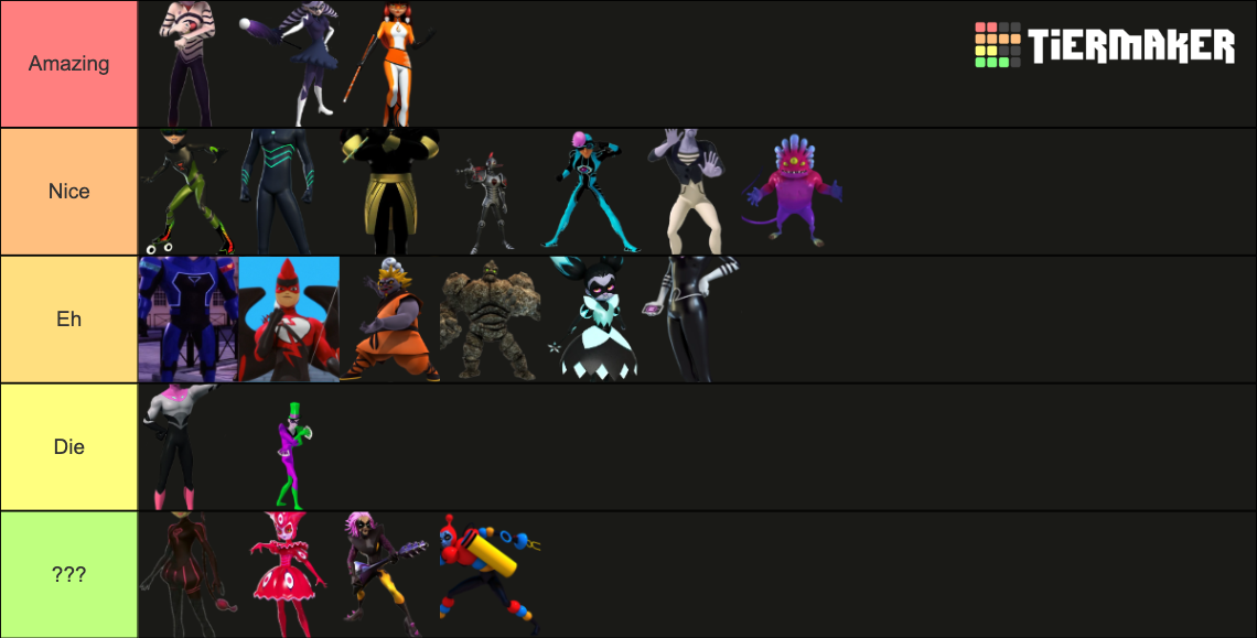 MLB S1 Villain Designs Tier List (Community Rankings) - TierMaker