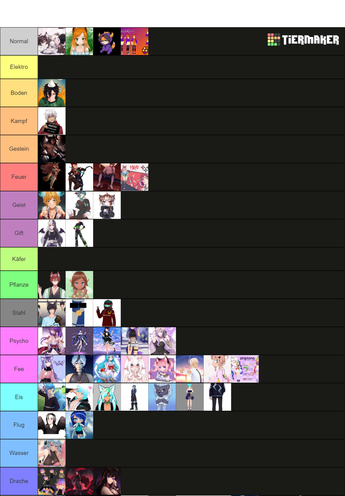 Pokemon Typen Tier List (Community Rankings) - TierMaker