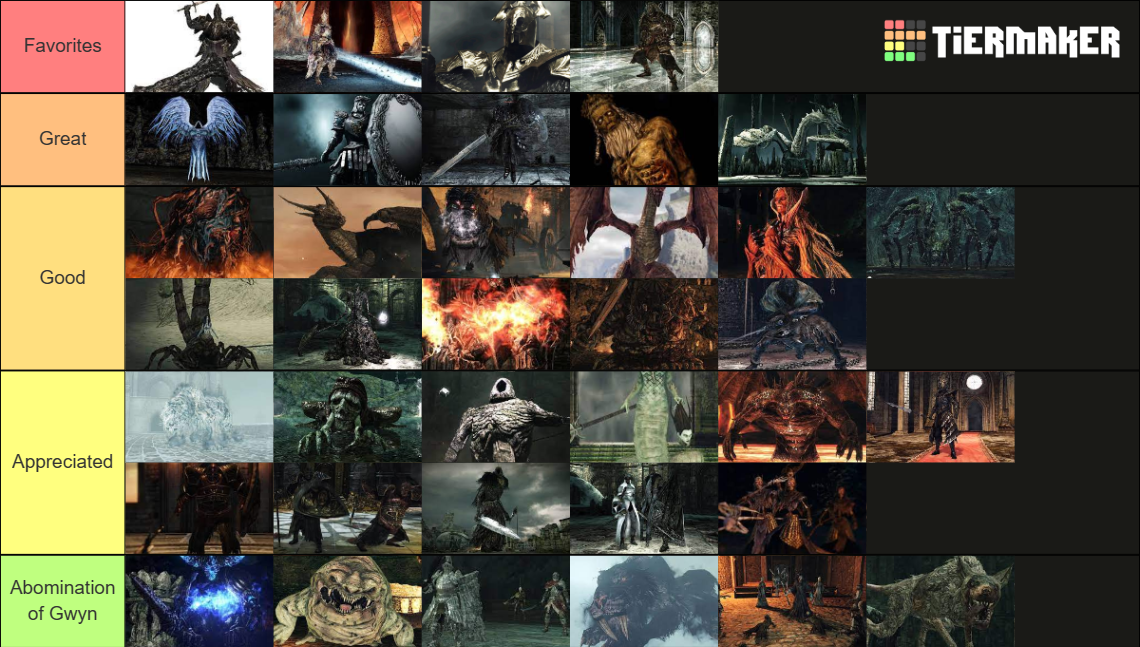 Dark Souls 2 Bosses Ranked Tier List (Community Rankings) - TierMaker