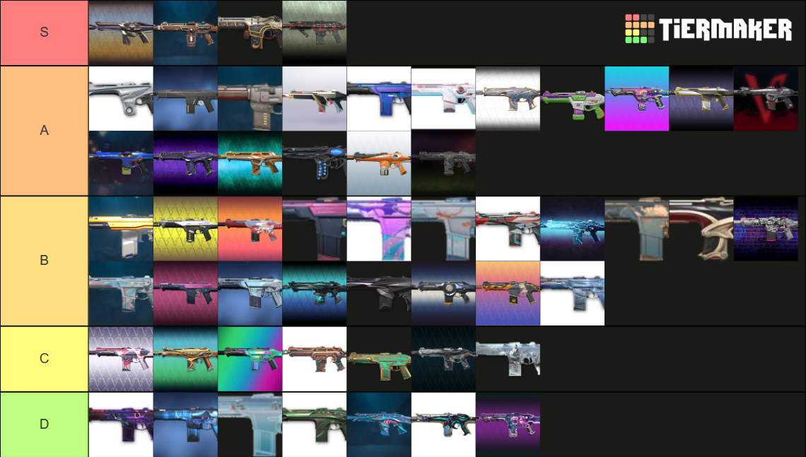 Valorant Phantom skins (2023) Tier List (Community Rankings) - TierMaker