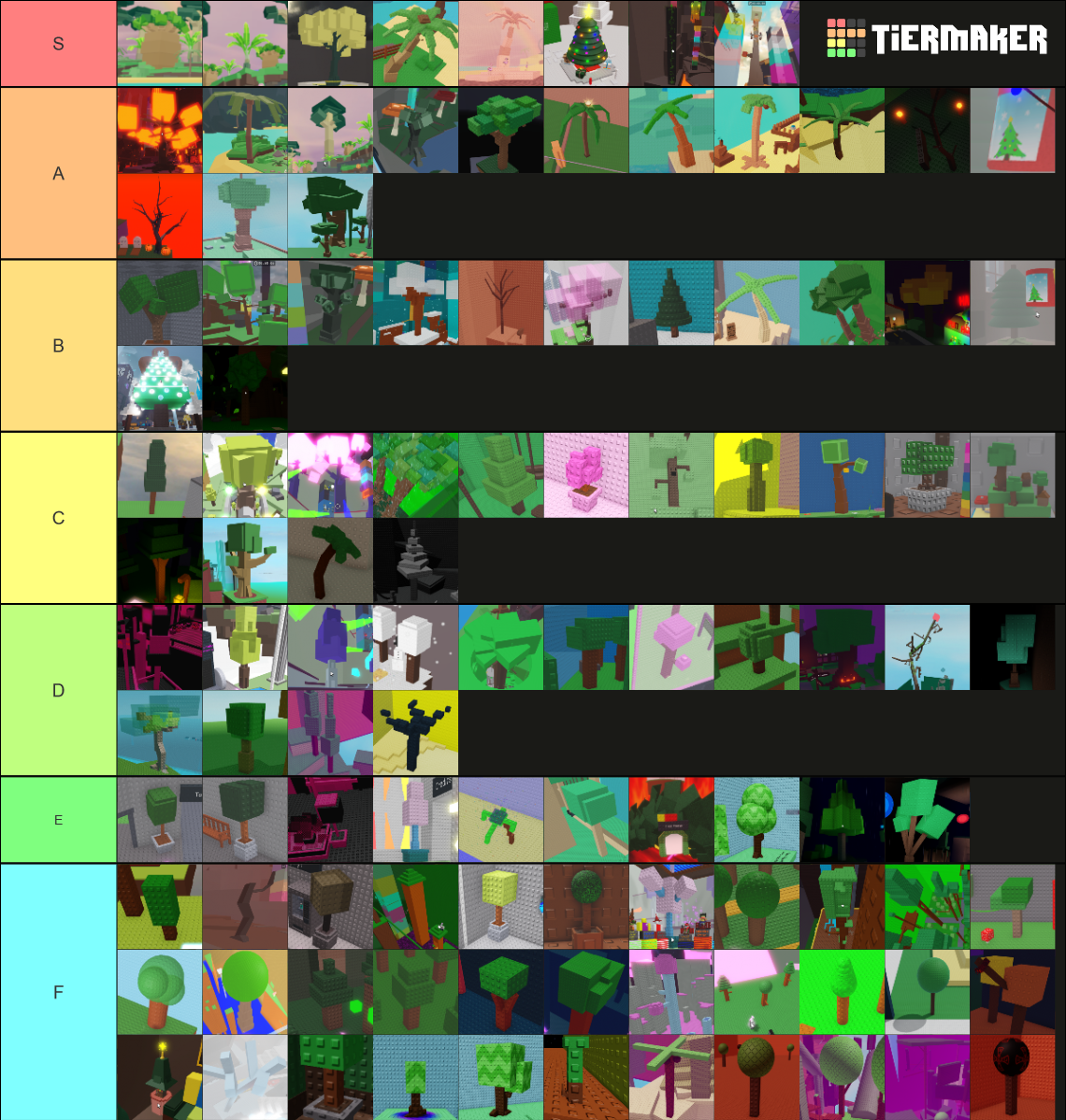 JToH Trees Tier List (Community Rankings) - TierMaker